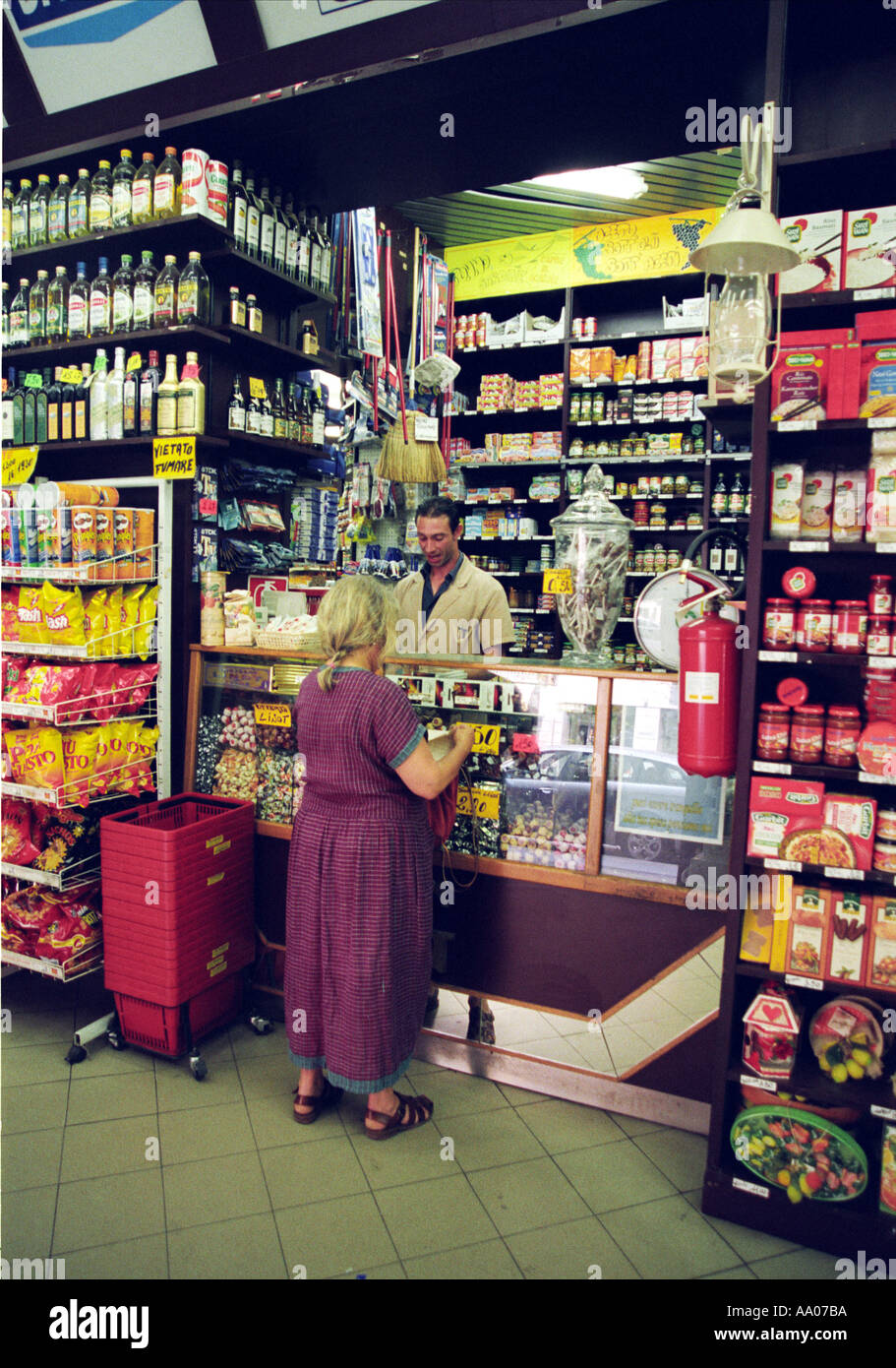 Traditional shop in Milan Italy Stock Photo - Alamy
