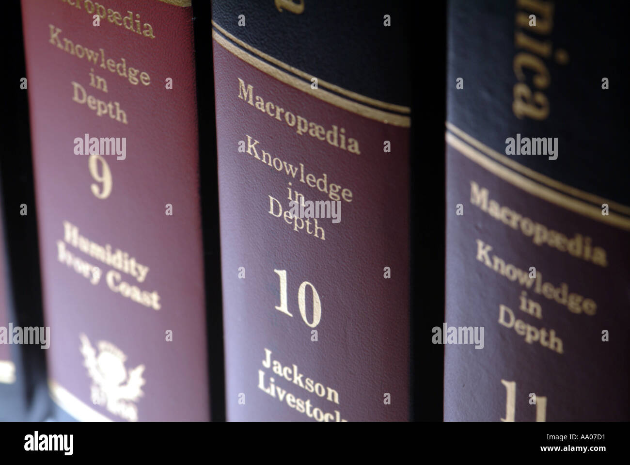 Encyclopedia volumes Stock Photo - Alamy