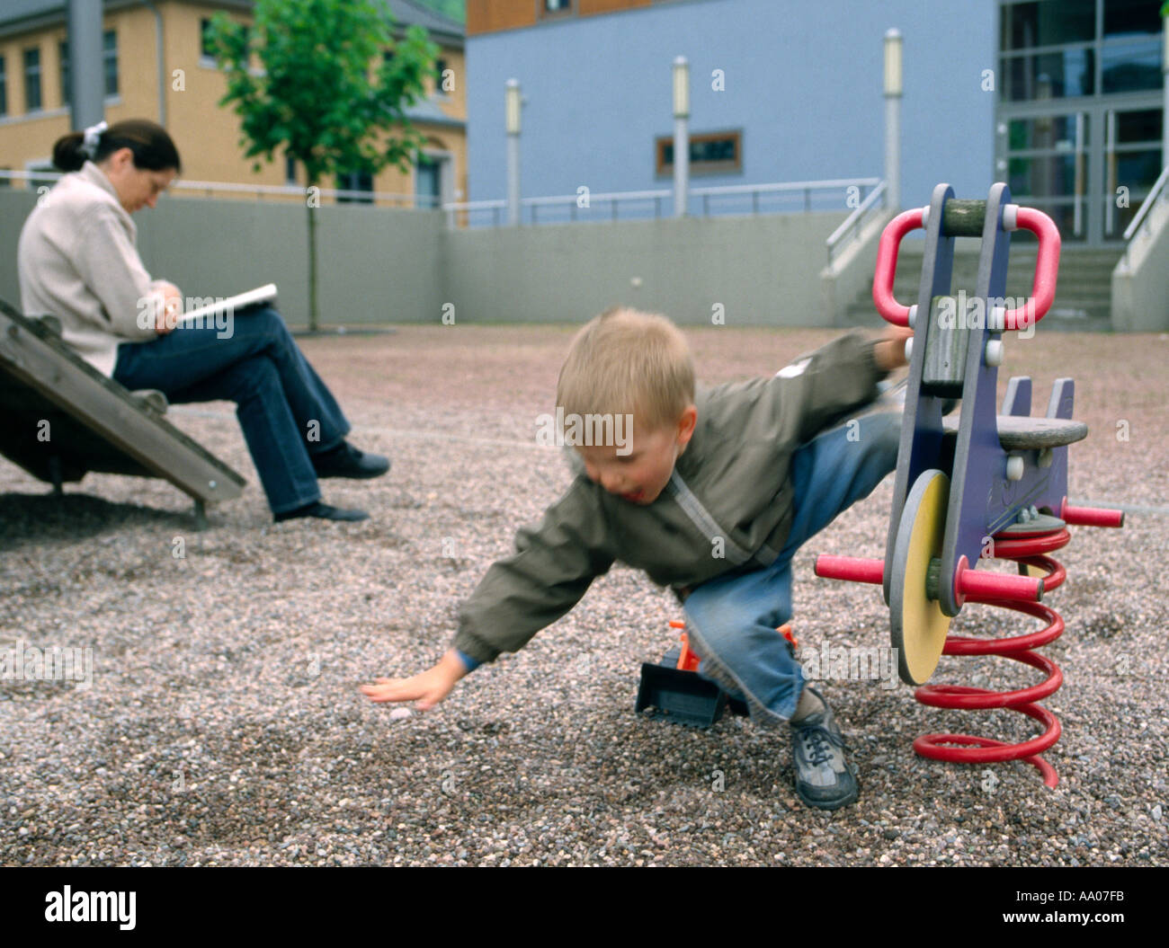 accident on the playground Stock Photo - Alamy