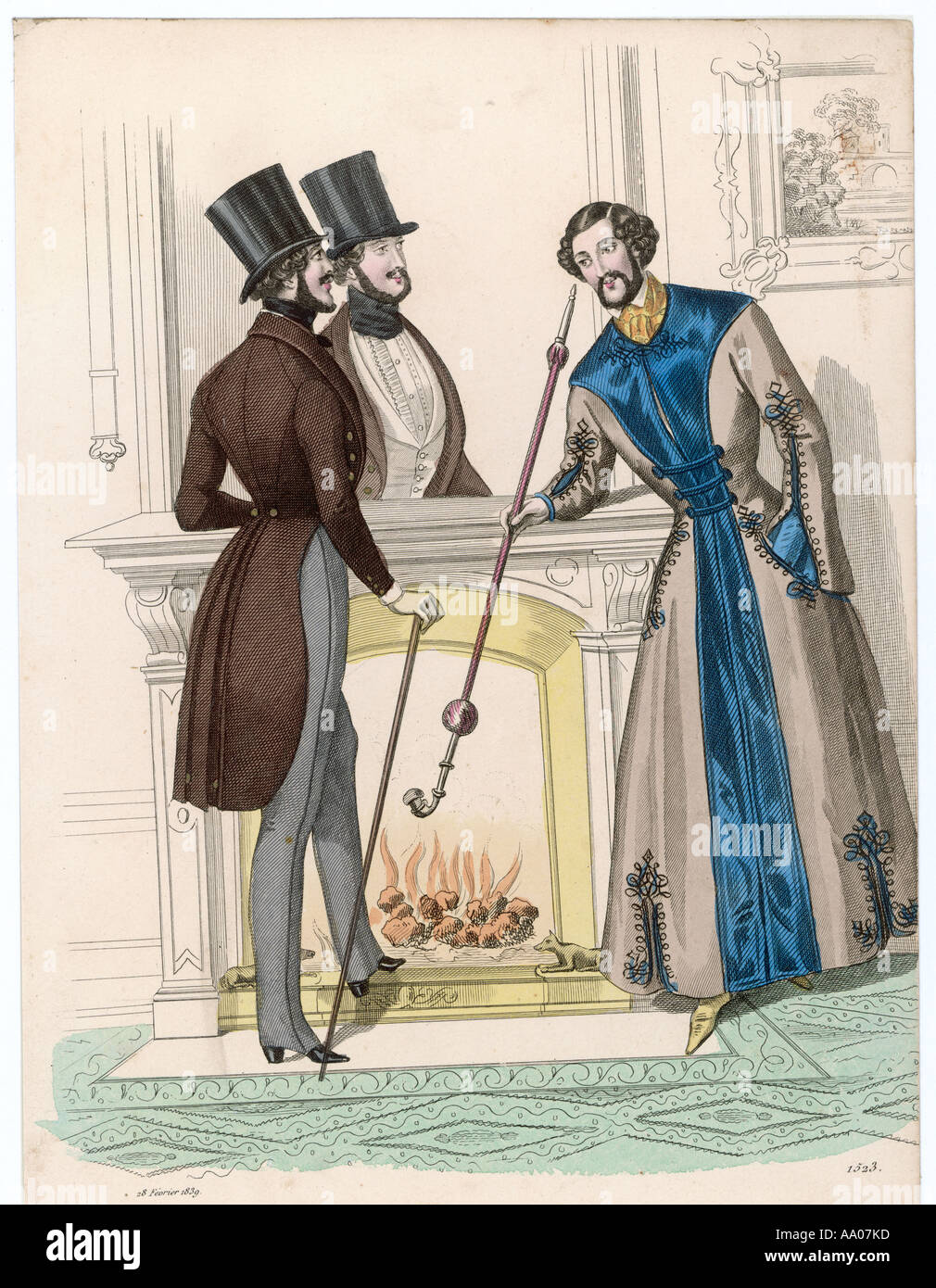 Victorian pipe smoking hi-res stock photography and images - Alamy