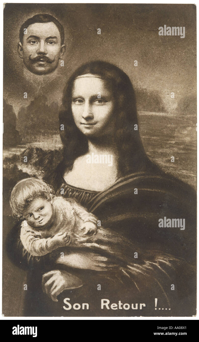Mona Lisa Back With Baby Stock Photo - Alamy