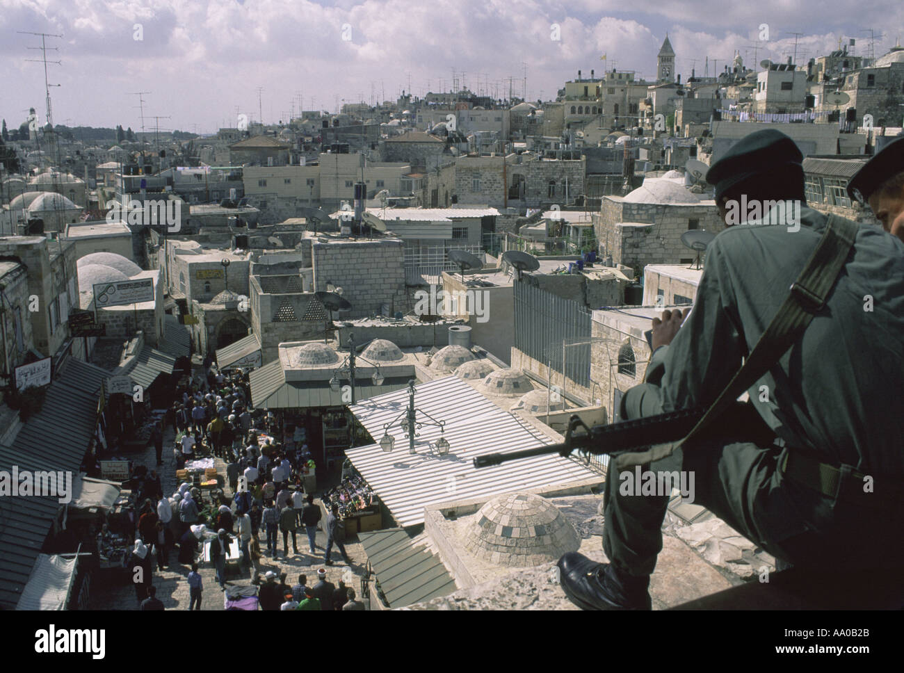 Israeli soldiers Damascus Gate Jerusalem Al Quds Palestine Israel Stock ...