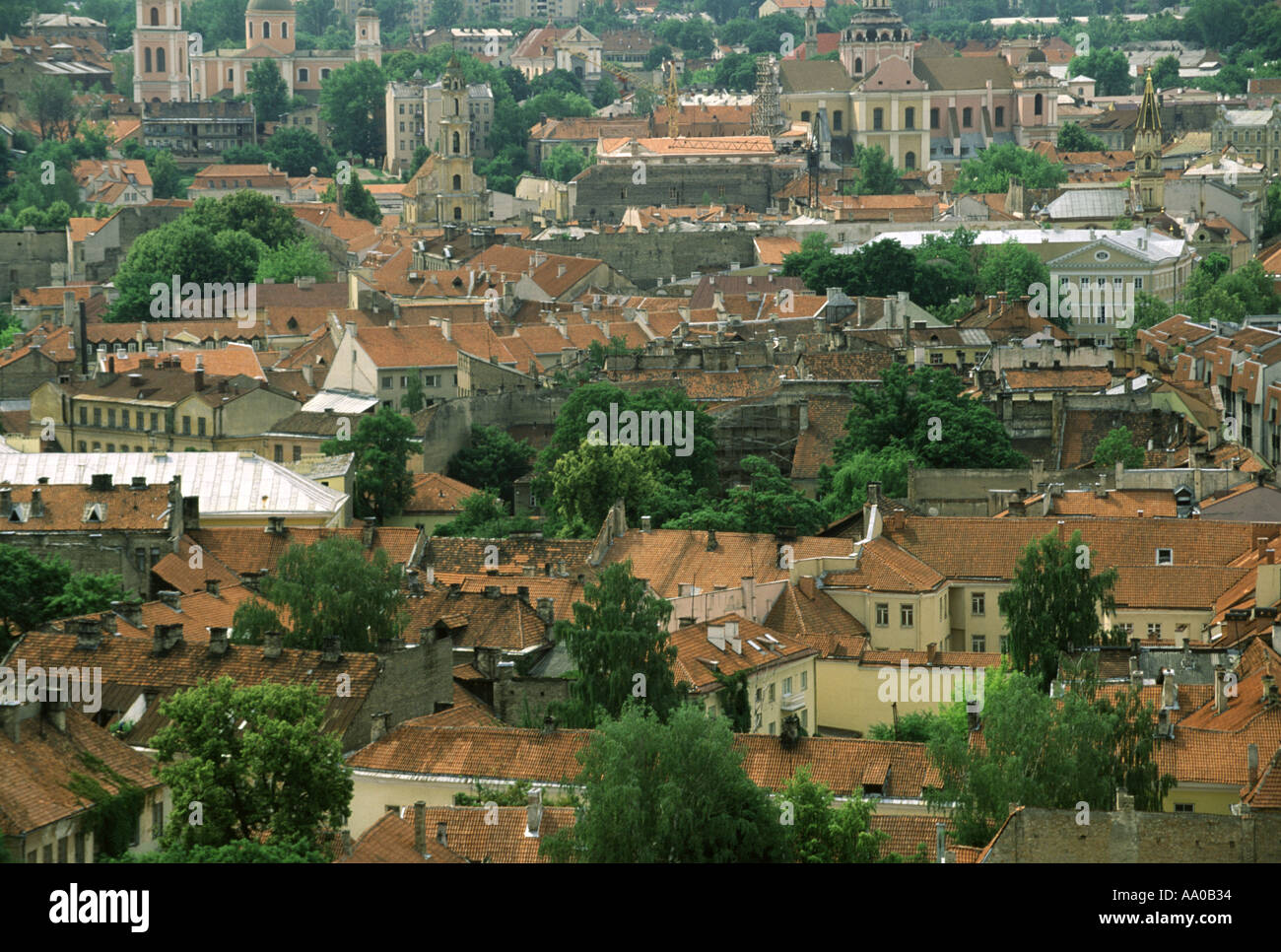 Central Vilnius Lithuania Stock Photo - Alamy
