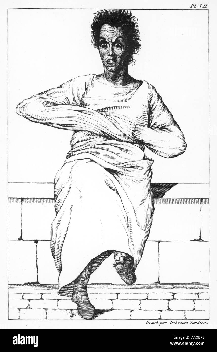 Patient In Strait Jacket Stock Photo - Alamy