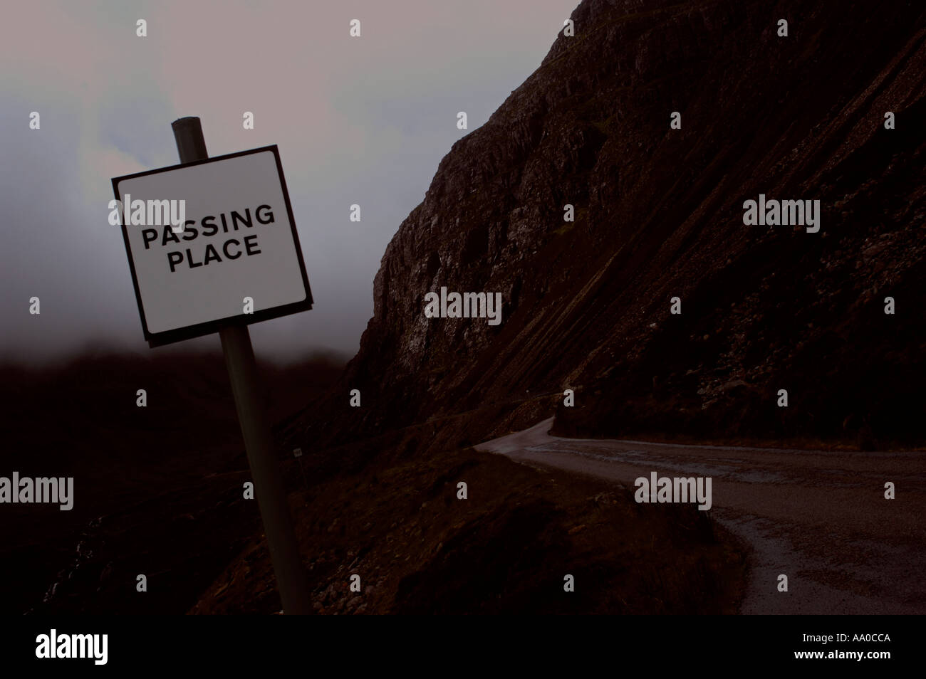 Bealach Na Bo Wester Ross Highlands Scotland Passing Place on narrow ...