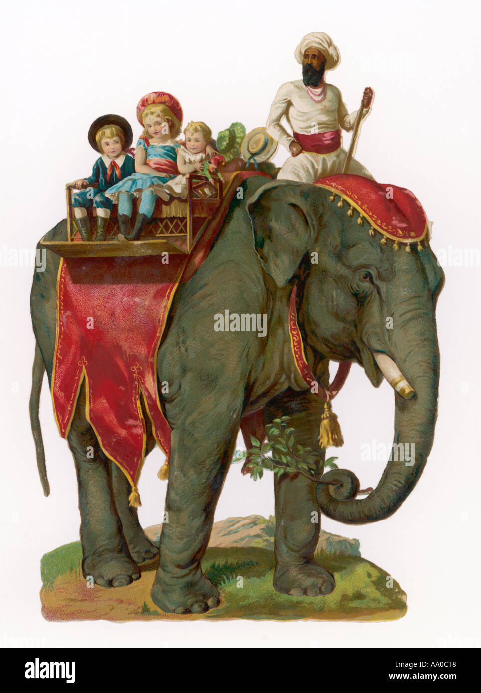 Elephants with children hi-res stock photography and images - Alamy
