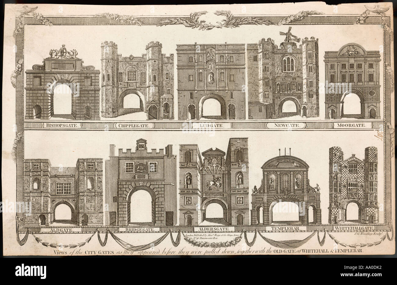 London City Gates Stock Photo - Alamy