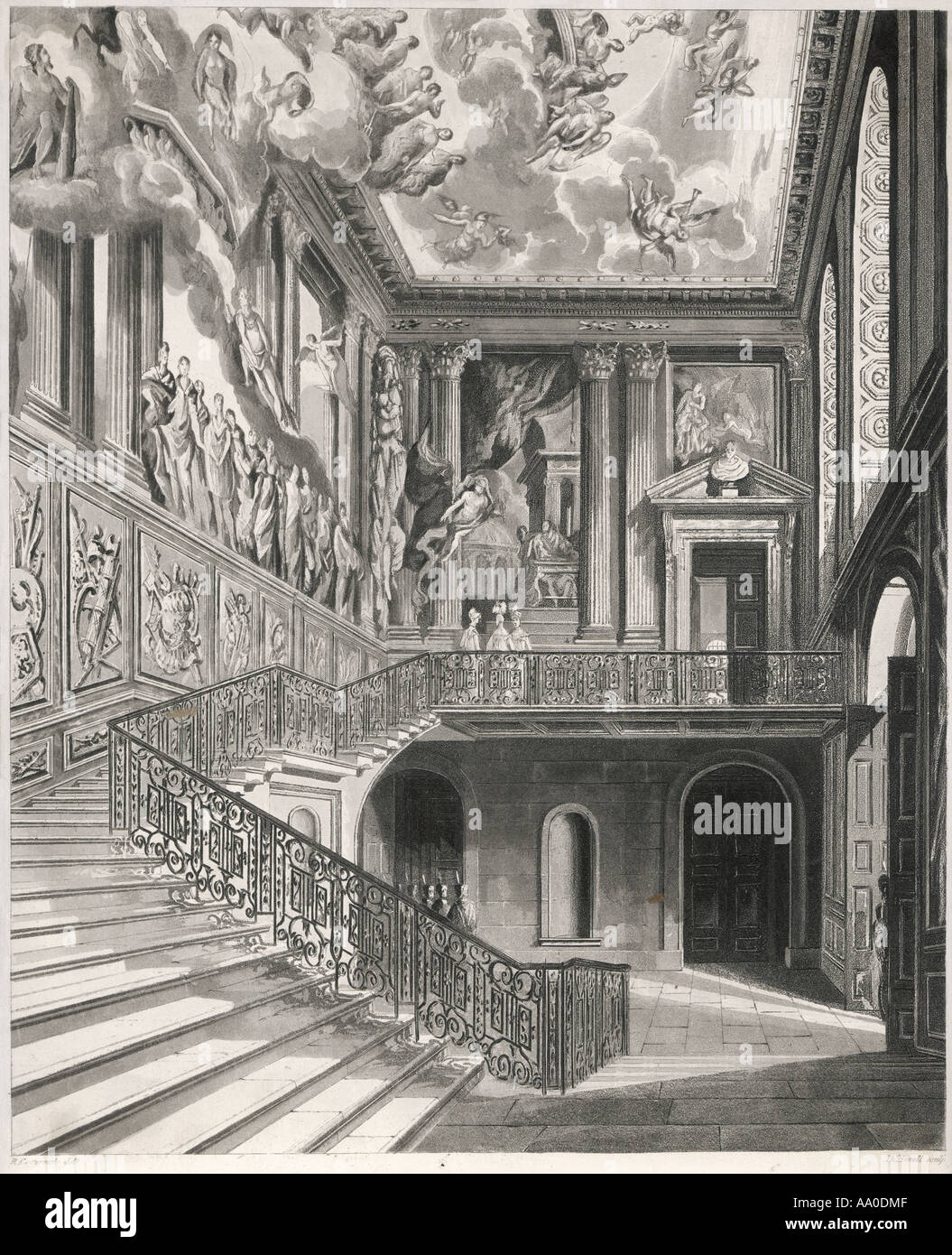 Kings staircase hampton court palace hi-res stock photography and ...