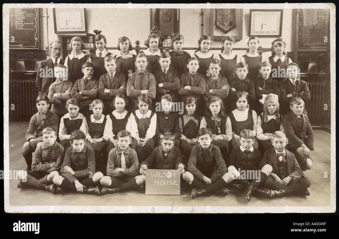 Class Photograph 1920 Stock Photo - Alamy