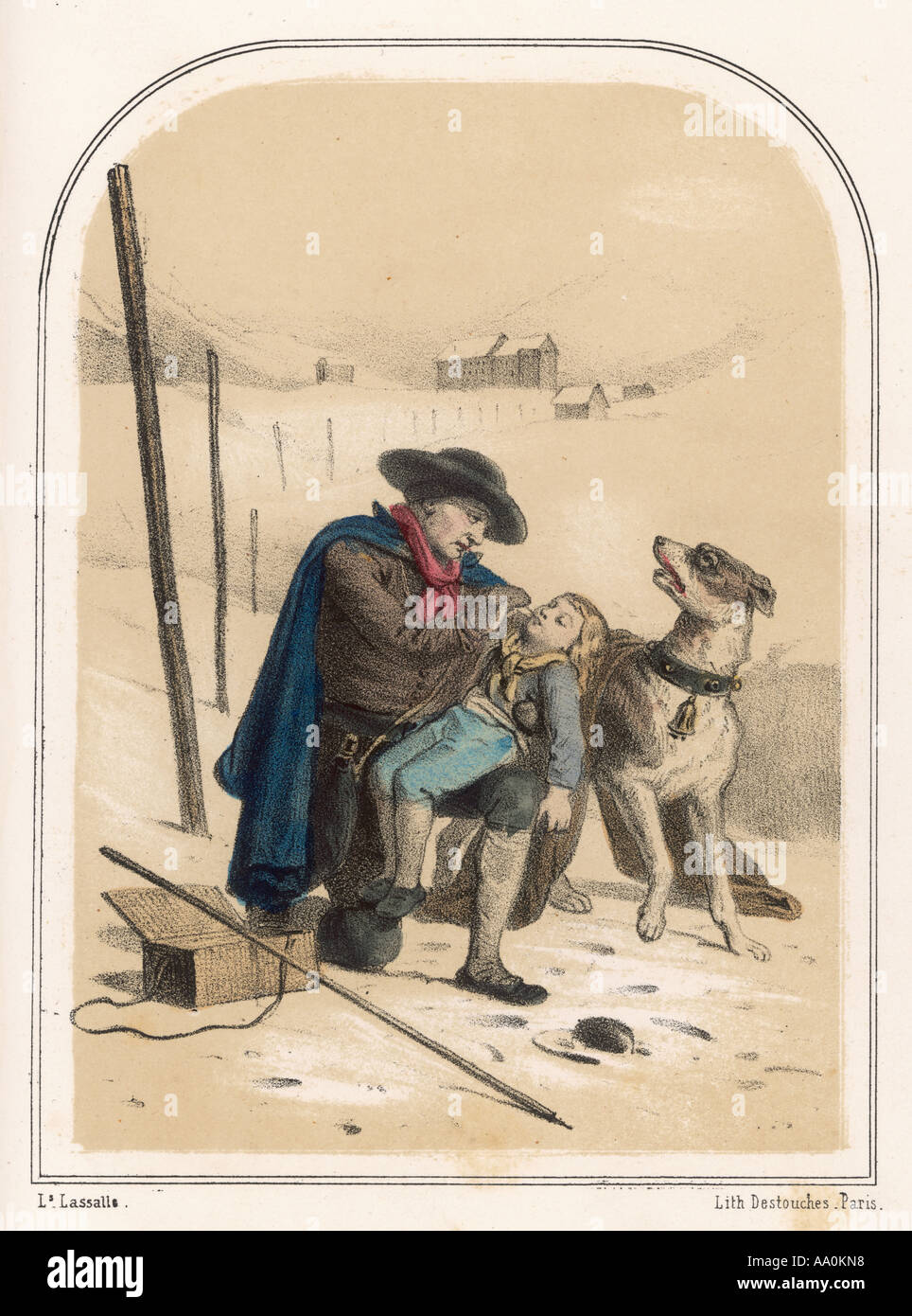 St Bernard Rescuing Stock Photo - Alamy