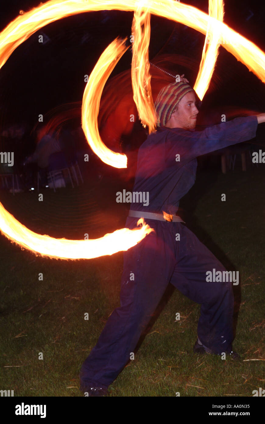 Male fire dancer Stock Photo - Alamy