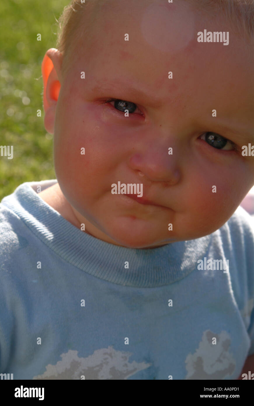 Tearful boy hi-res stock photography and images - Alamy