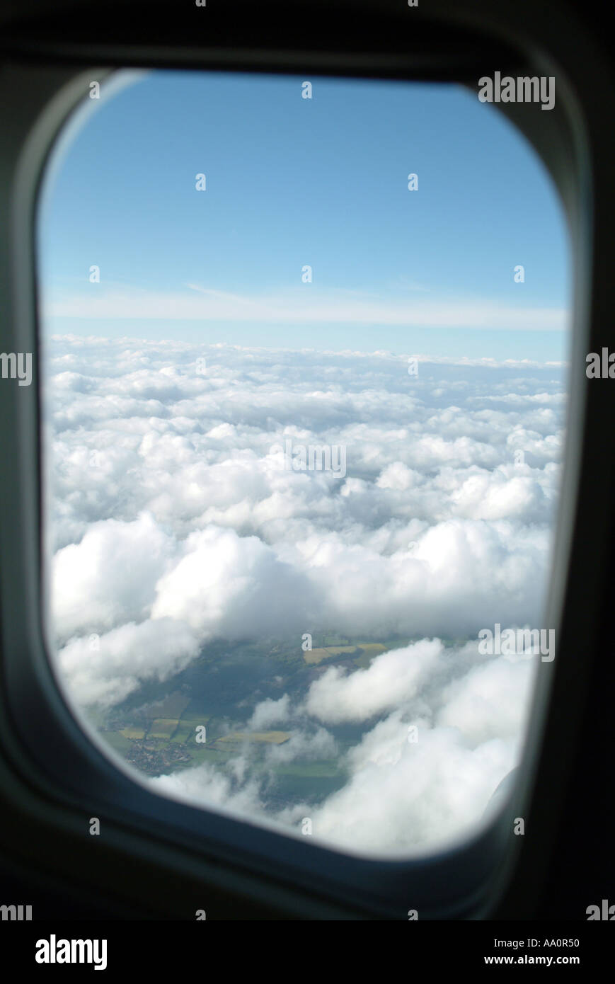 cloud formation from aircraft window Stock Photo - Alamy