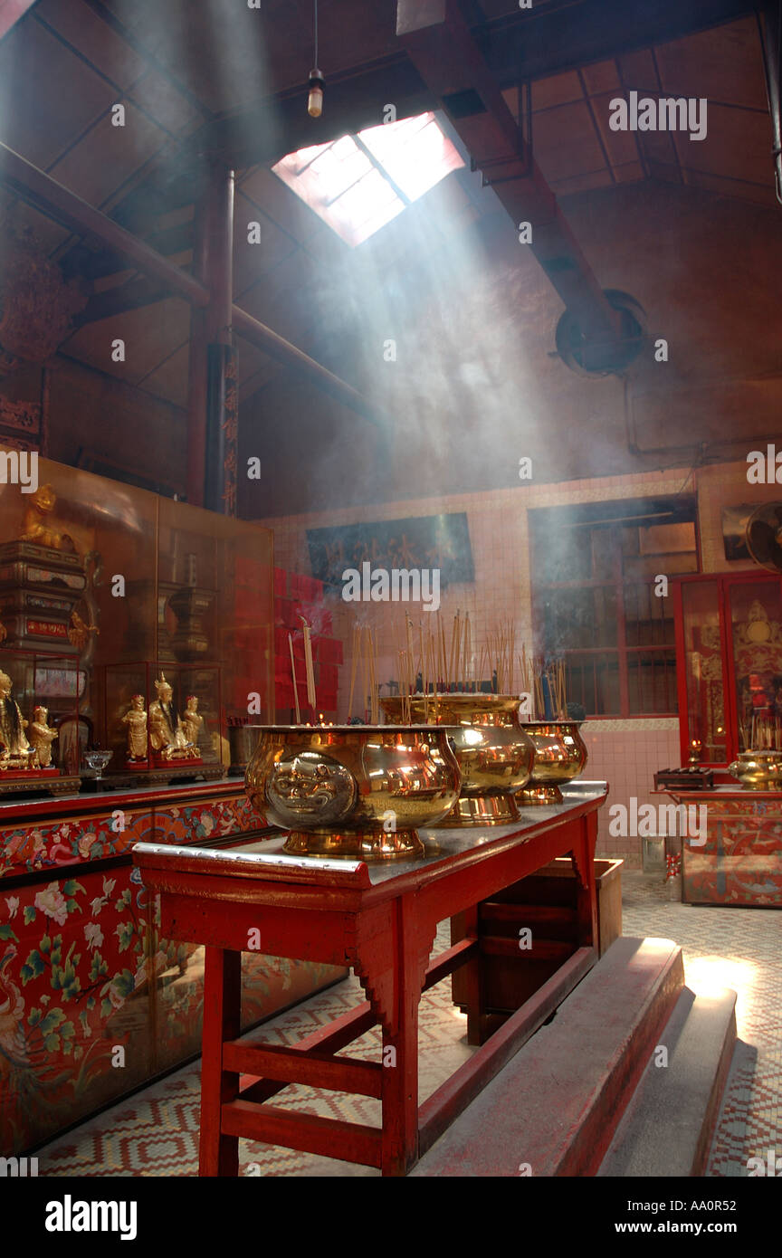 Light from rooftop shining on altar Stock Photo - Alamy