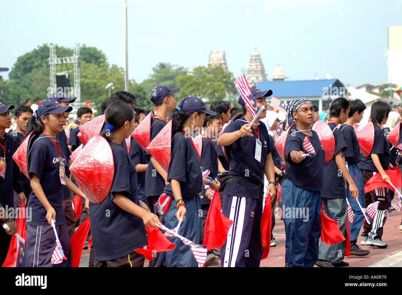 Malaysia Independance day march pass celebrations Stock Photo - Alamy