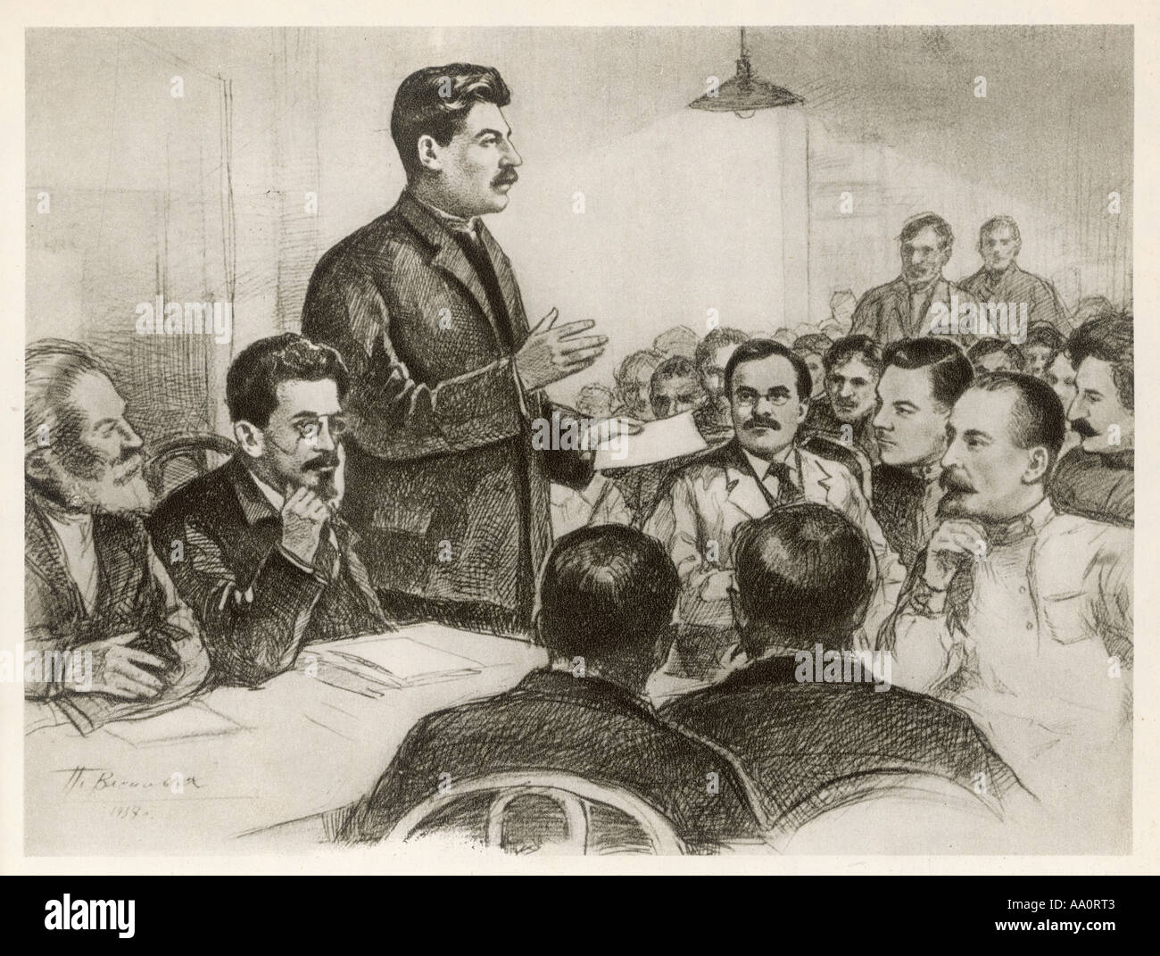Stalin In 1917 Stock Photo - Alamy