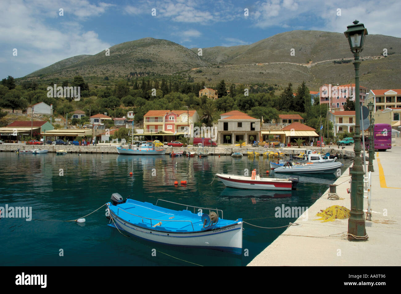 Harbour Agia Efimia Kefalonia Greece Stock Photo - Alamy