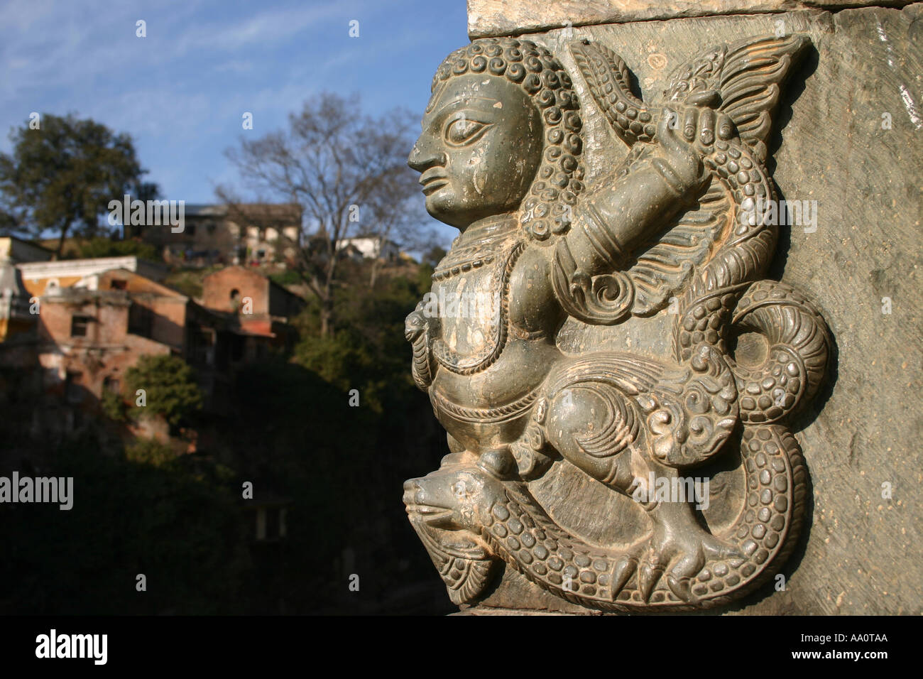 Statue of Garuda in Pashupatinath Kathmandu, Nepal Stock Photo - Alamy