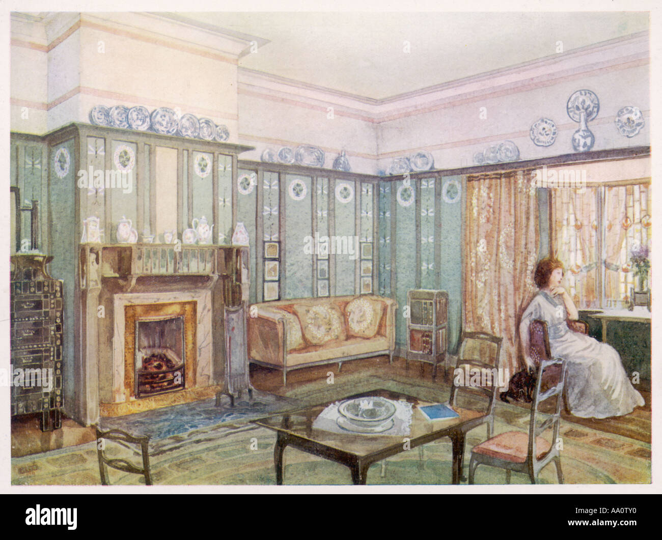 Lady drawing hi-res stock photography and images - Alamy