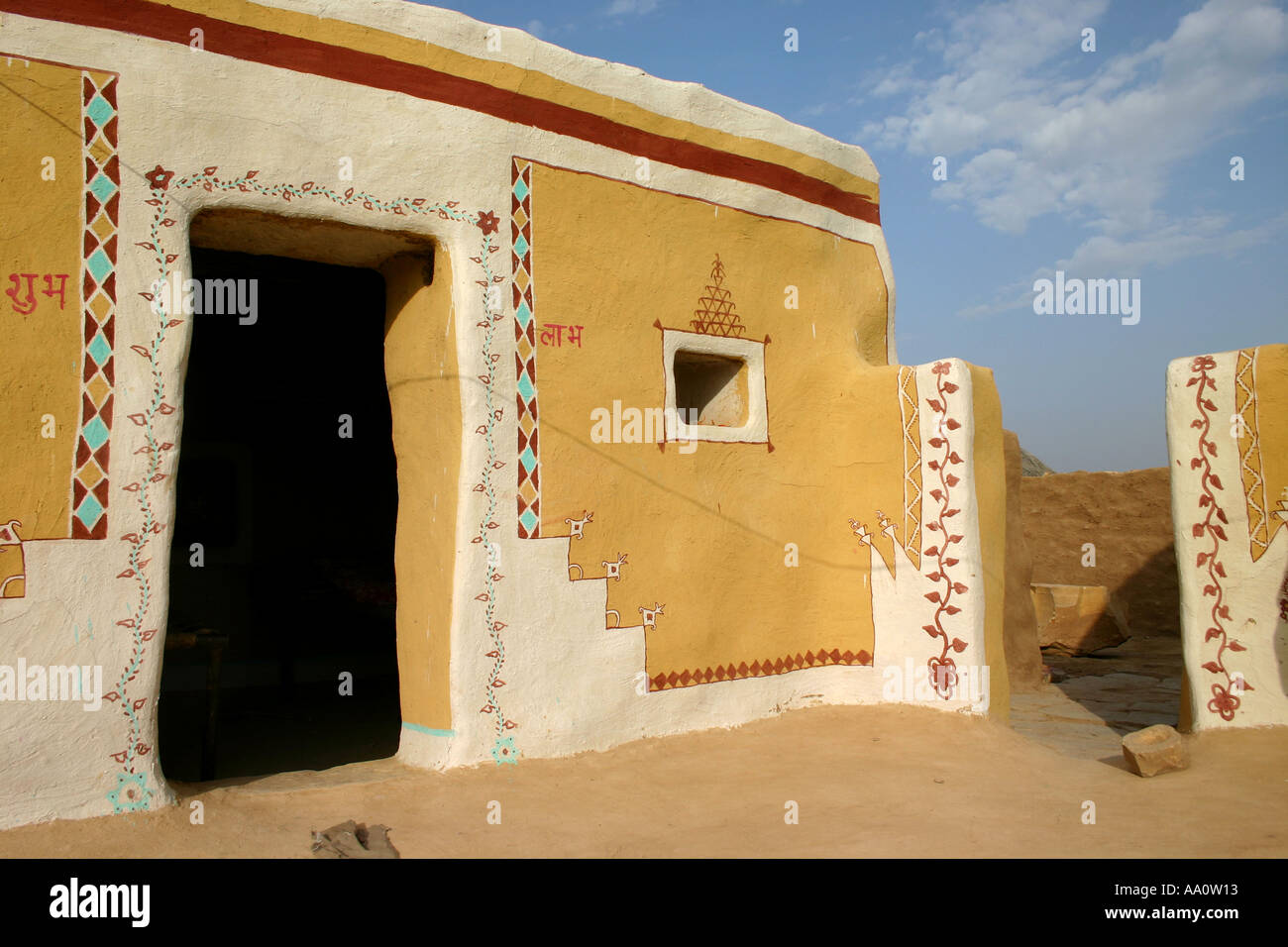 Typical rajasthan village house hi-res stock photography and images - Alamy
