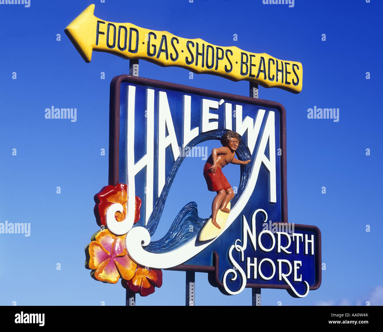 Haleiwa surfing sign north shore hi-res stock photography and images ...