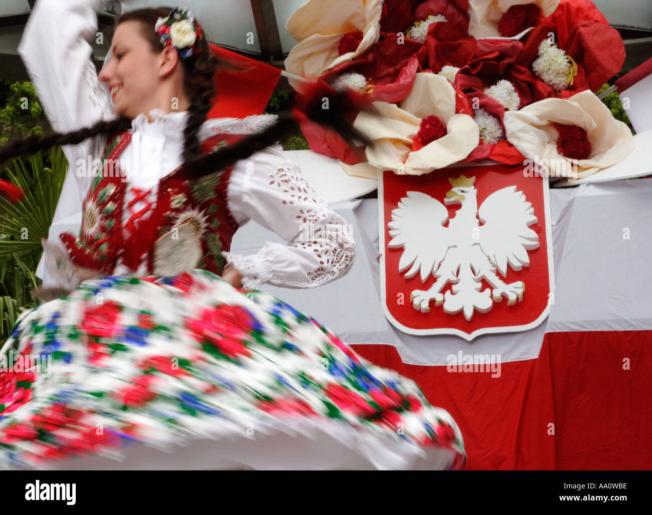 Polish folk dance HIGHLANDERS from the region of Podhale near Zakopane ...