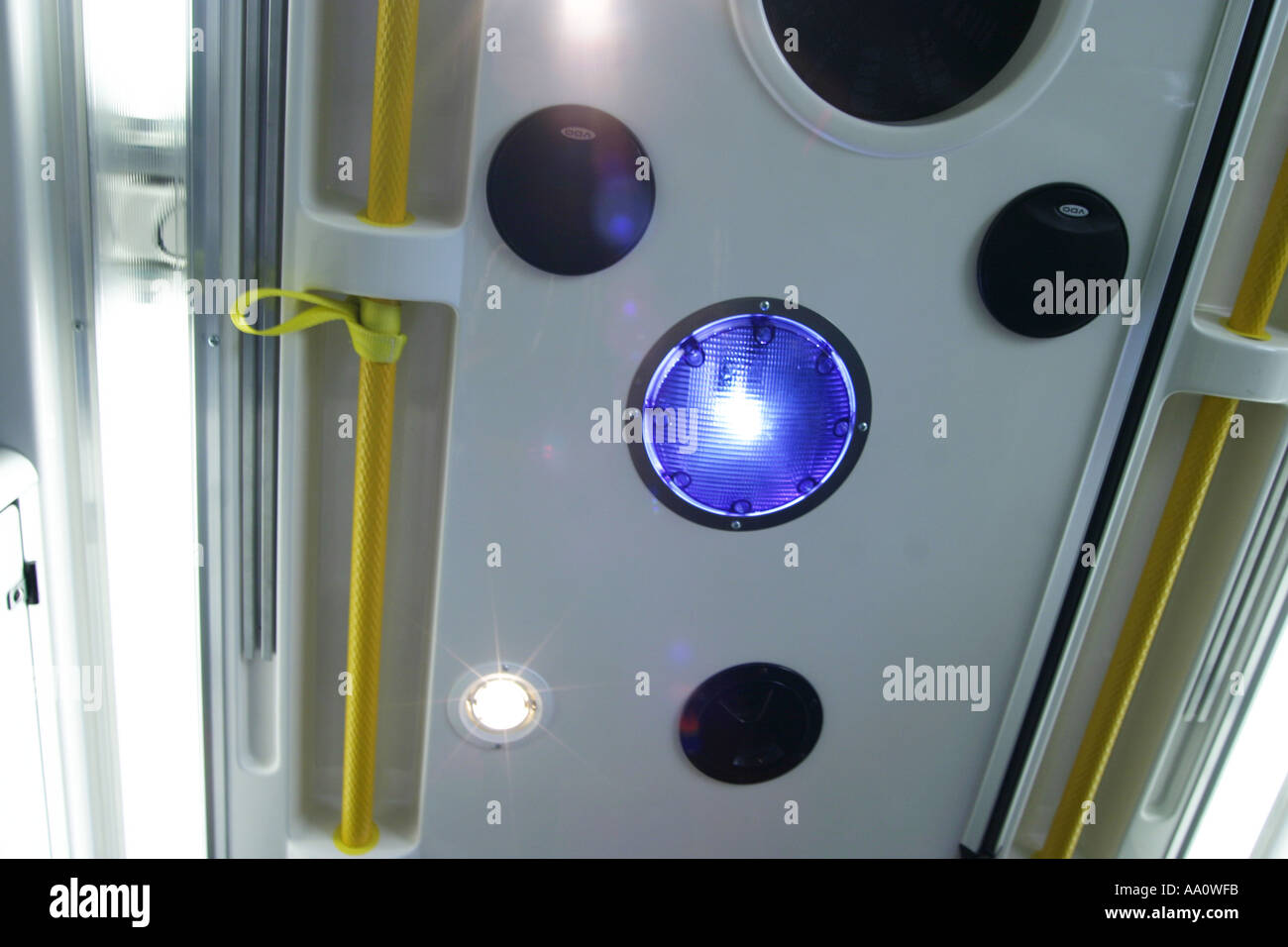 Inside ceiling of an ambulance Scotland 2005 Stock Photo - Alamy
