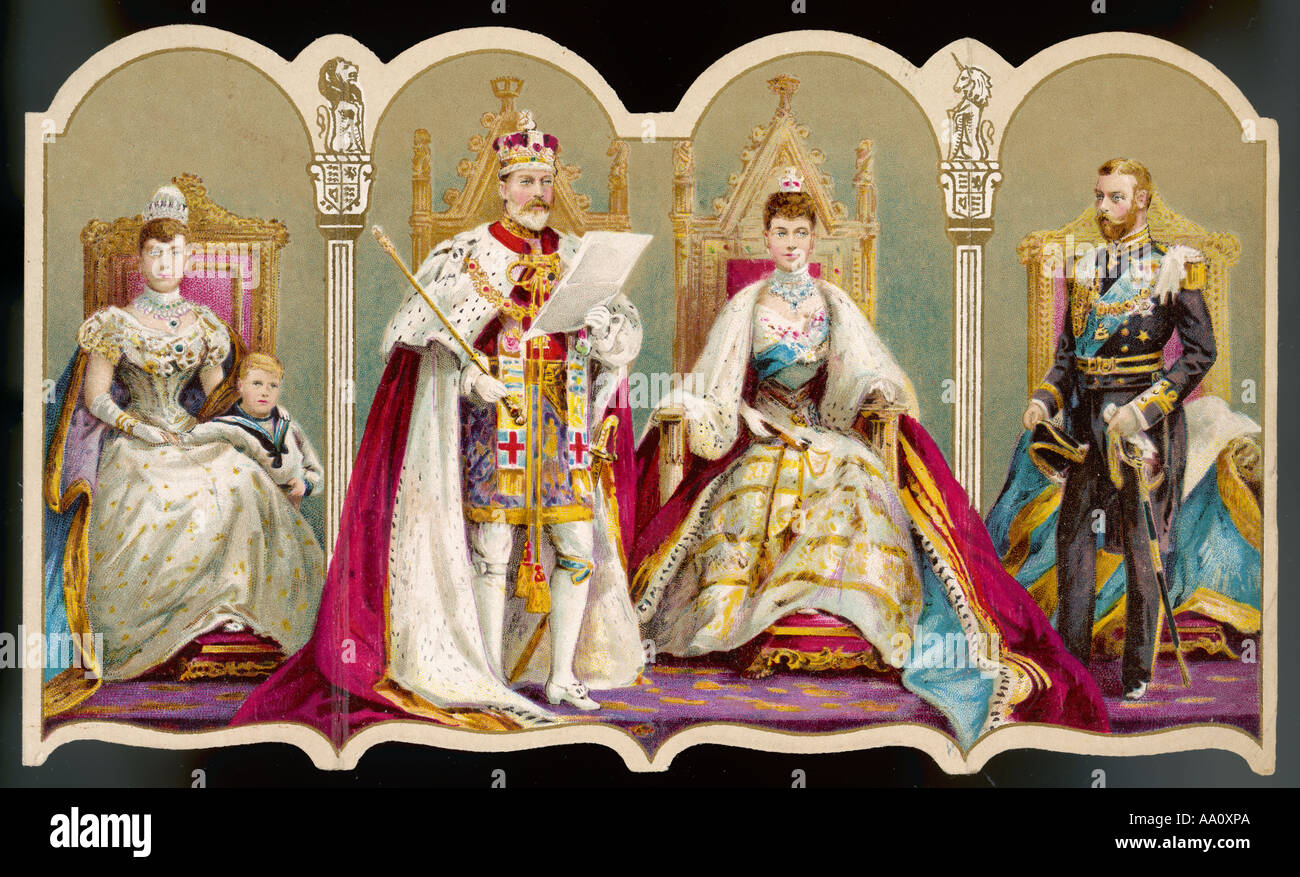 Edward Vii And Family Stock Photo - Alamy