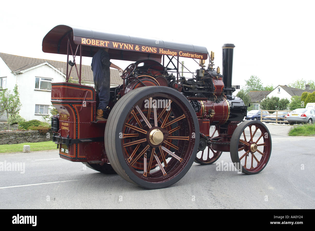 Robert Wynn and sons haulage contractors steam engine Fraddon Cornwall ...