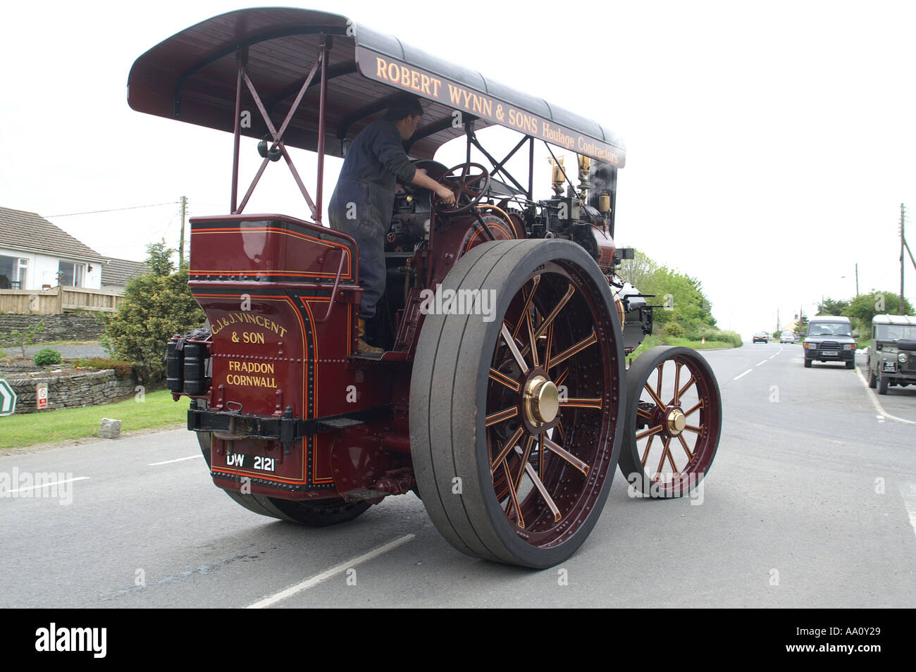 Robert Wynn and sons haulage contractors steam engine Fraddon Cornwall ...