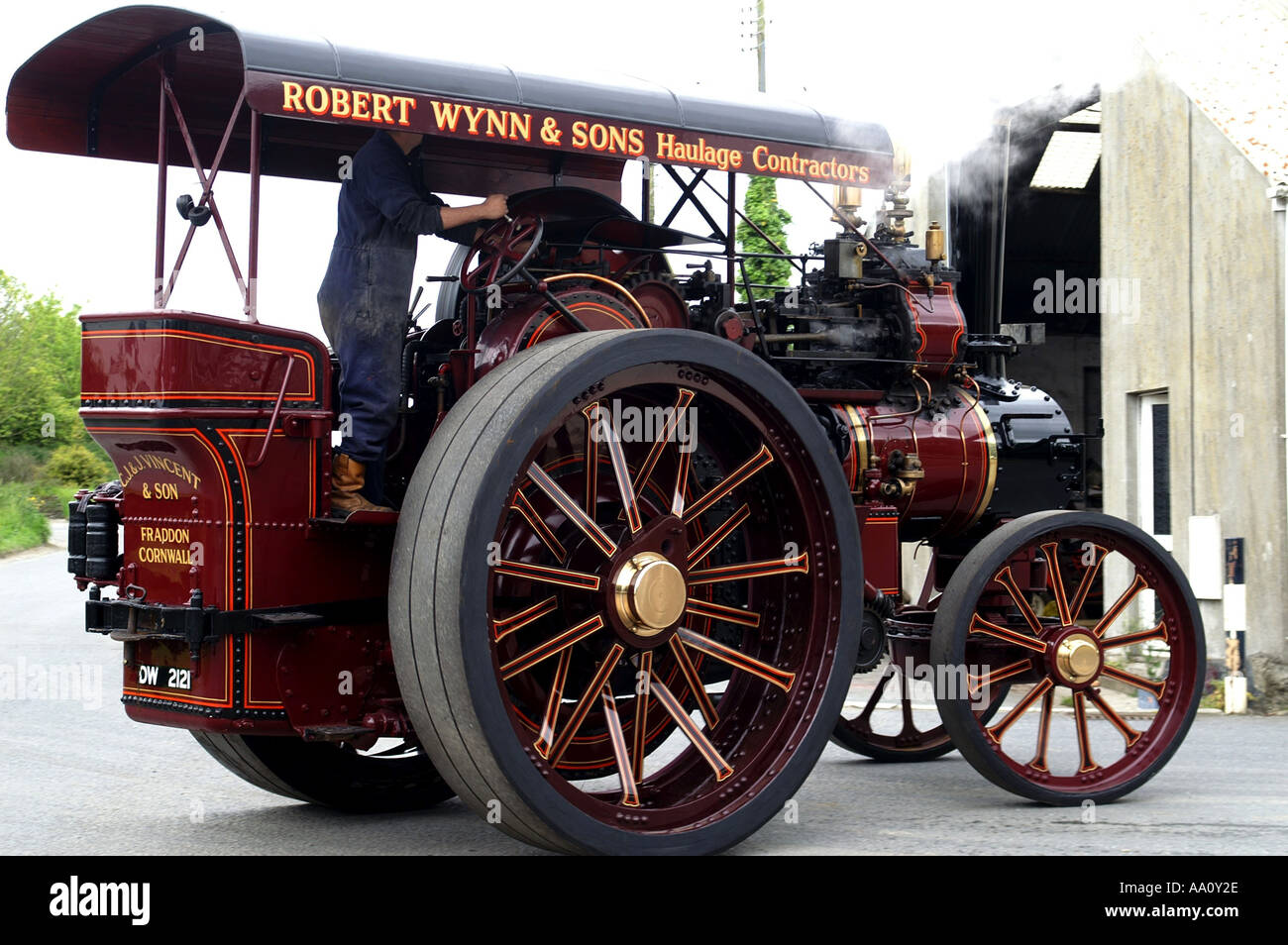 Robert Wynn and sons haulage contractors steam engine Fraddon Cornwall ...