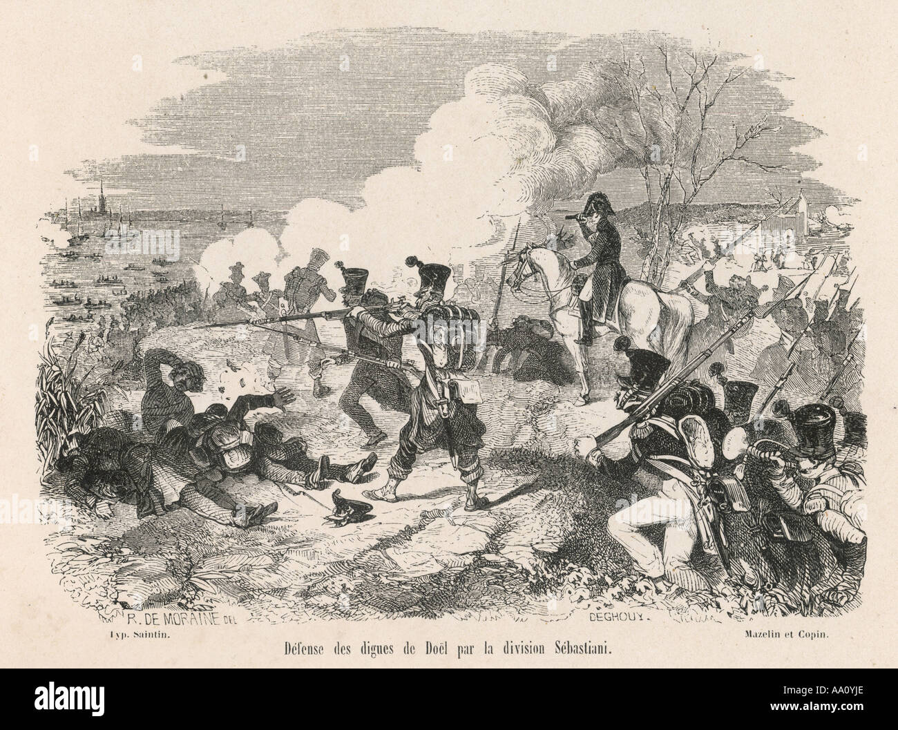 French At Doel 1832 Stock Photo - Alamy