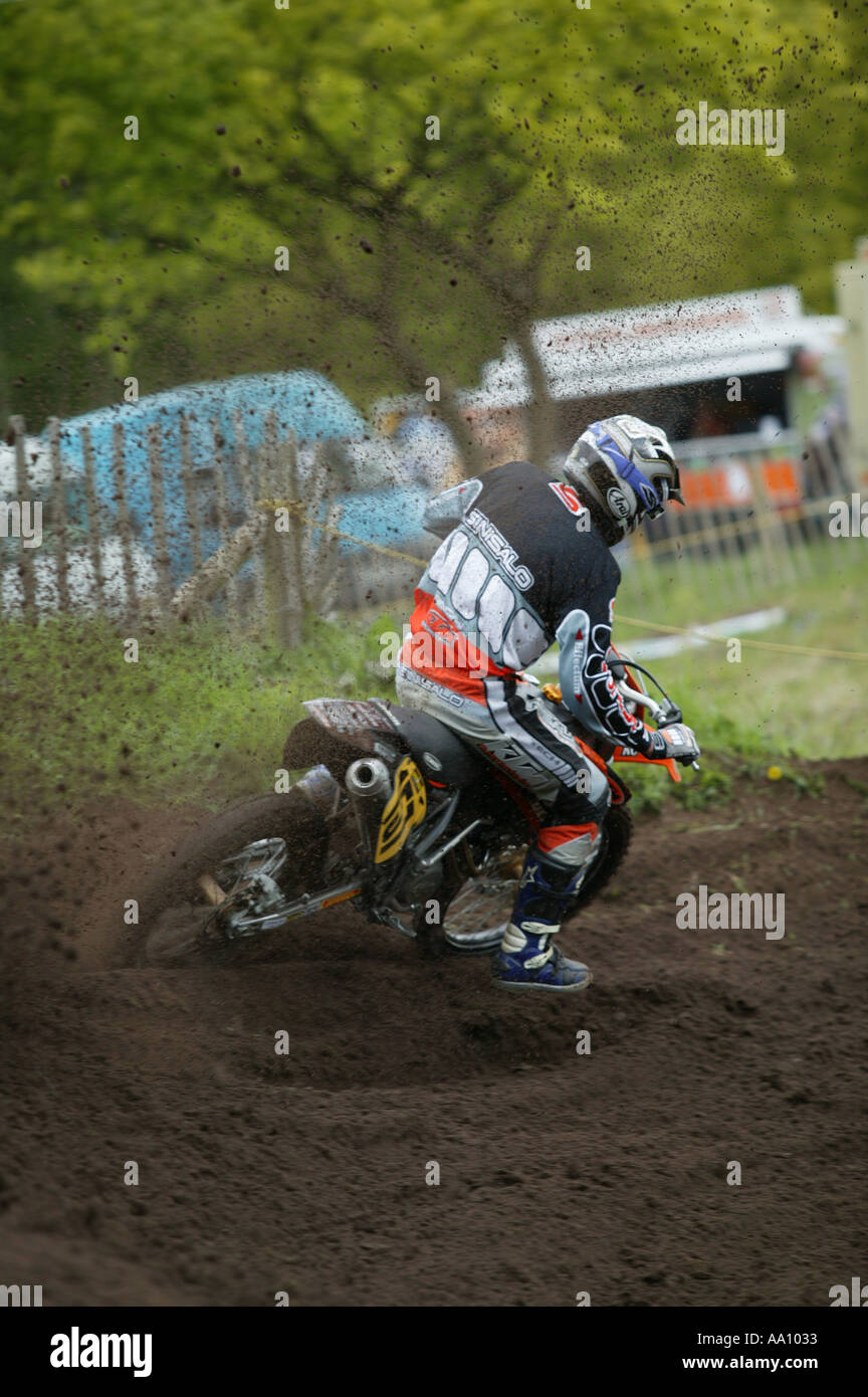 British Motocross Championship racing at Hawkstone Park Shropshire ...