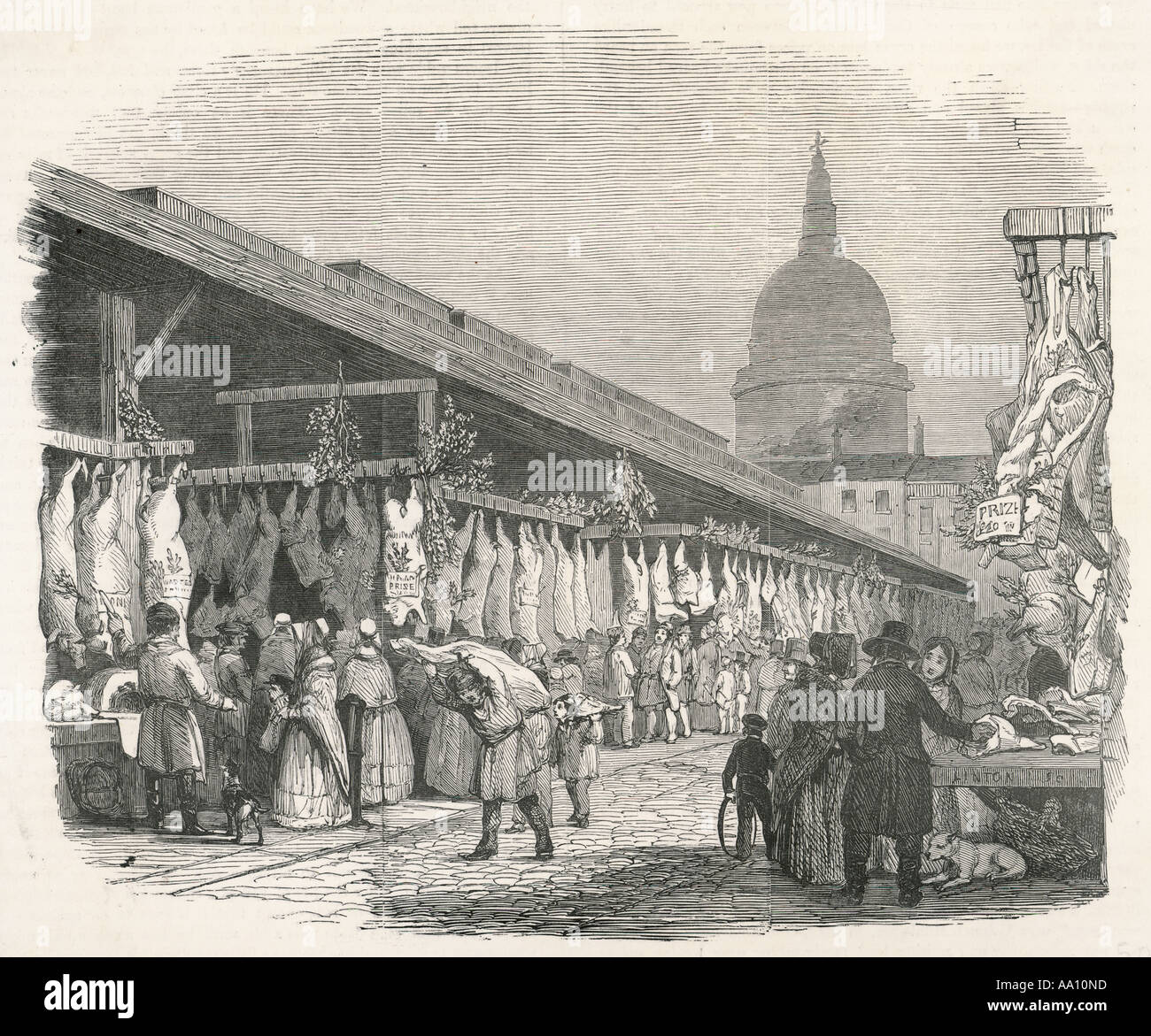Market in 1850 hi-res stock photography and images - Alamy