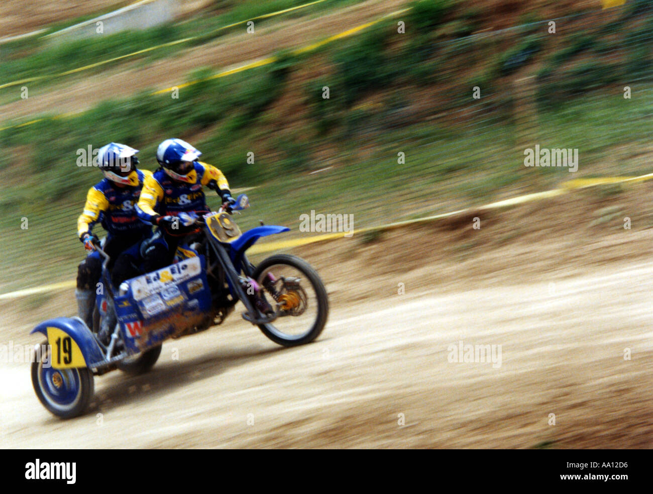race of motorcycles with sidecars Stock Photo - Alamy