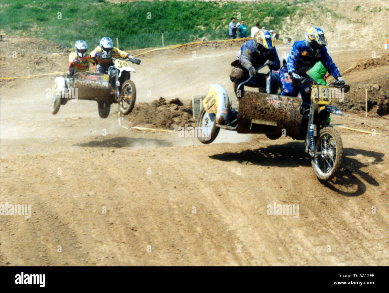 race of motorcycles with sidecars Stock Photo - Alamy