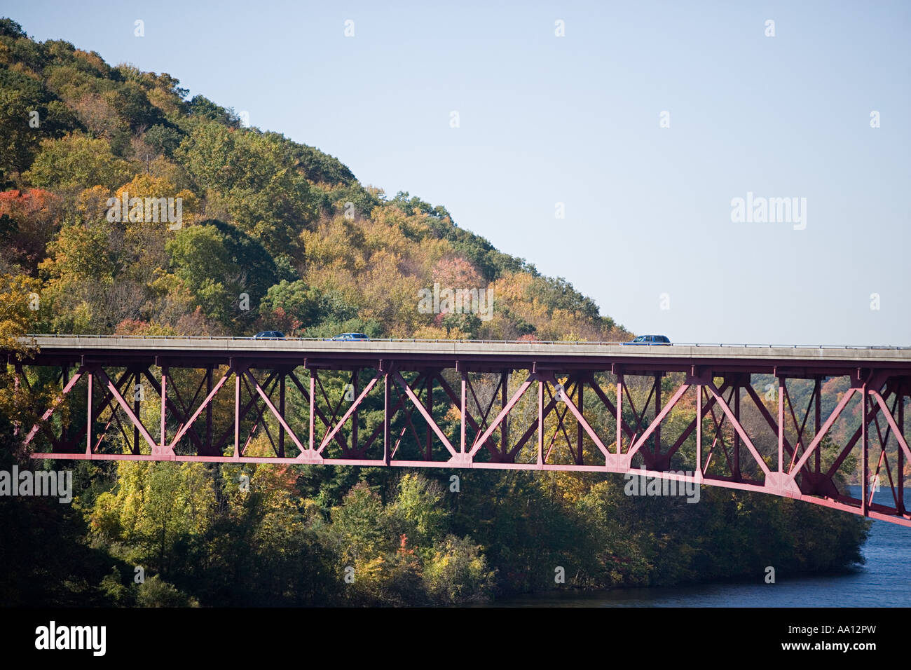 Cars on a bridge Stock Photo - Alamy