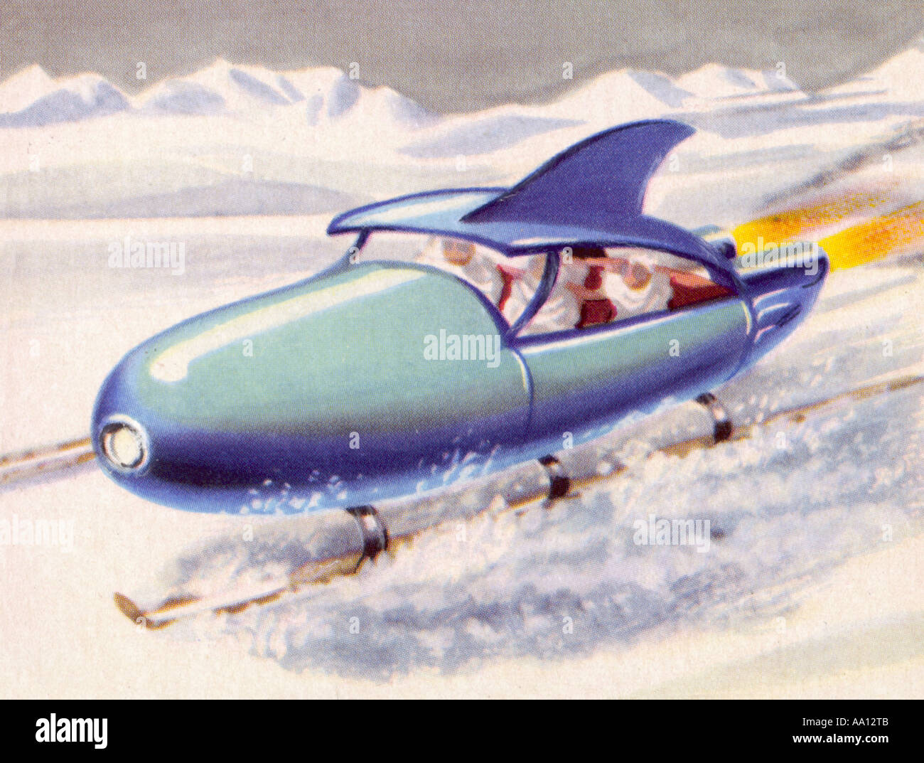 Jet Propelled Snowmobile Stock Photo - Alamy