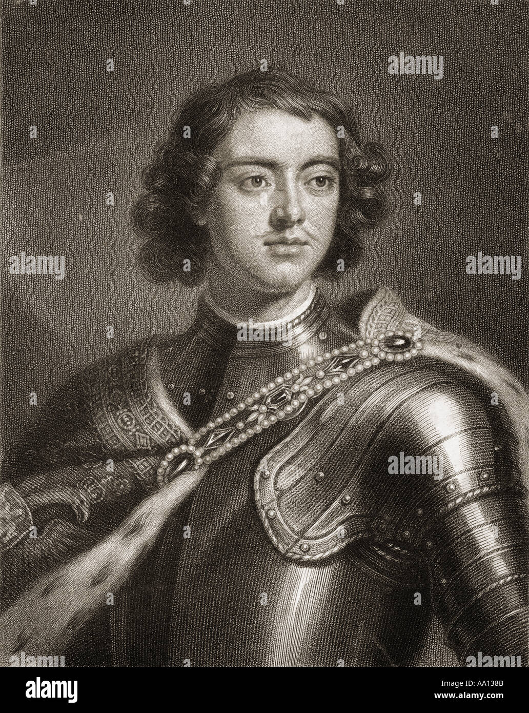 Peter the Great, aka Peter I or Peter Alexeyevich ,1672 - 1725.Tsar of ...