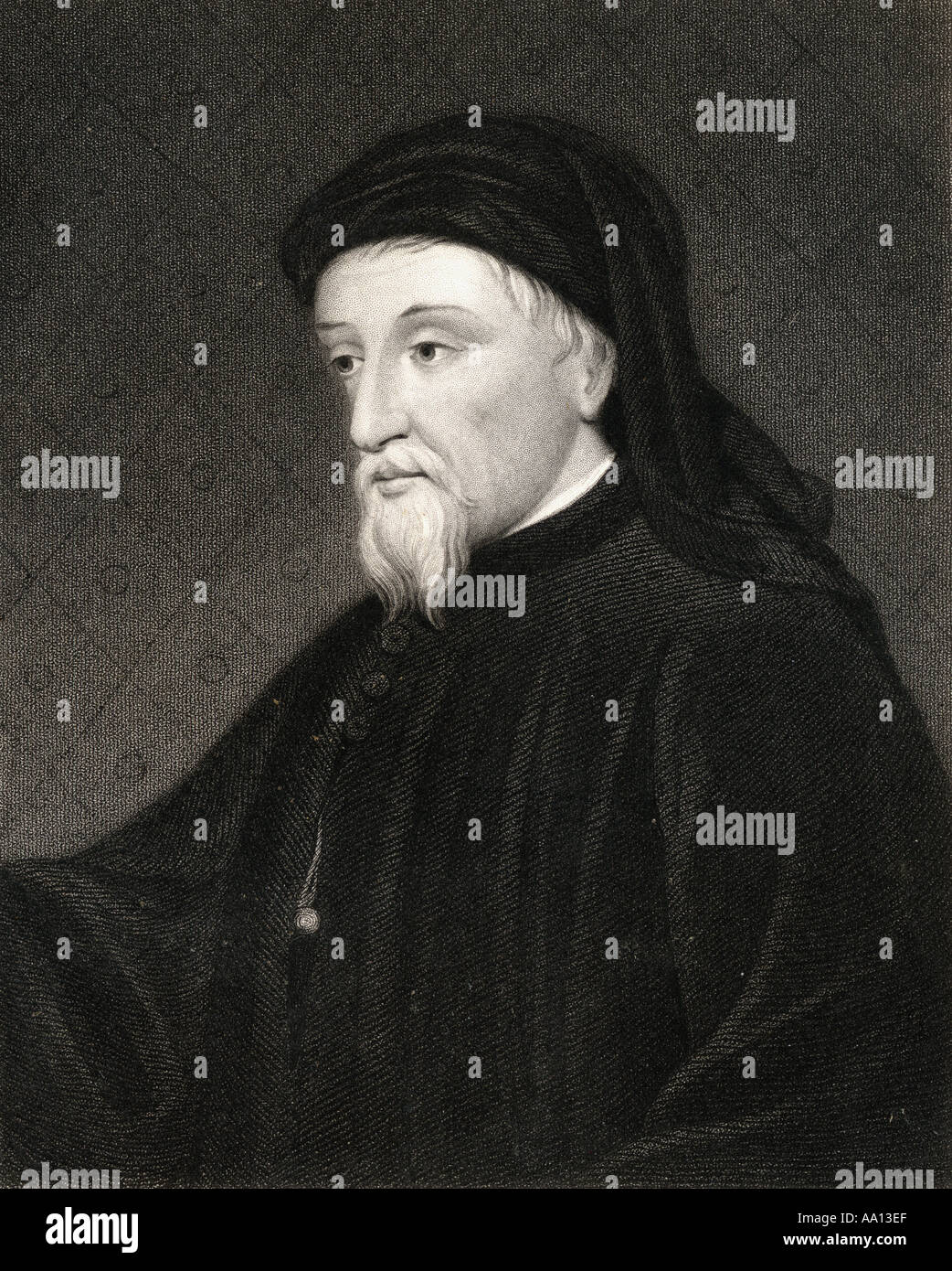 Portrait of geoffrey chaucer hi-res stock photography and images - Alamy