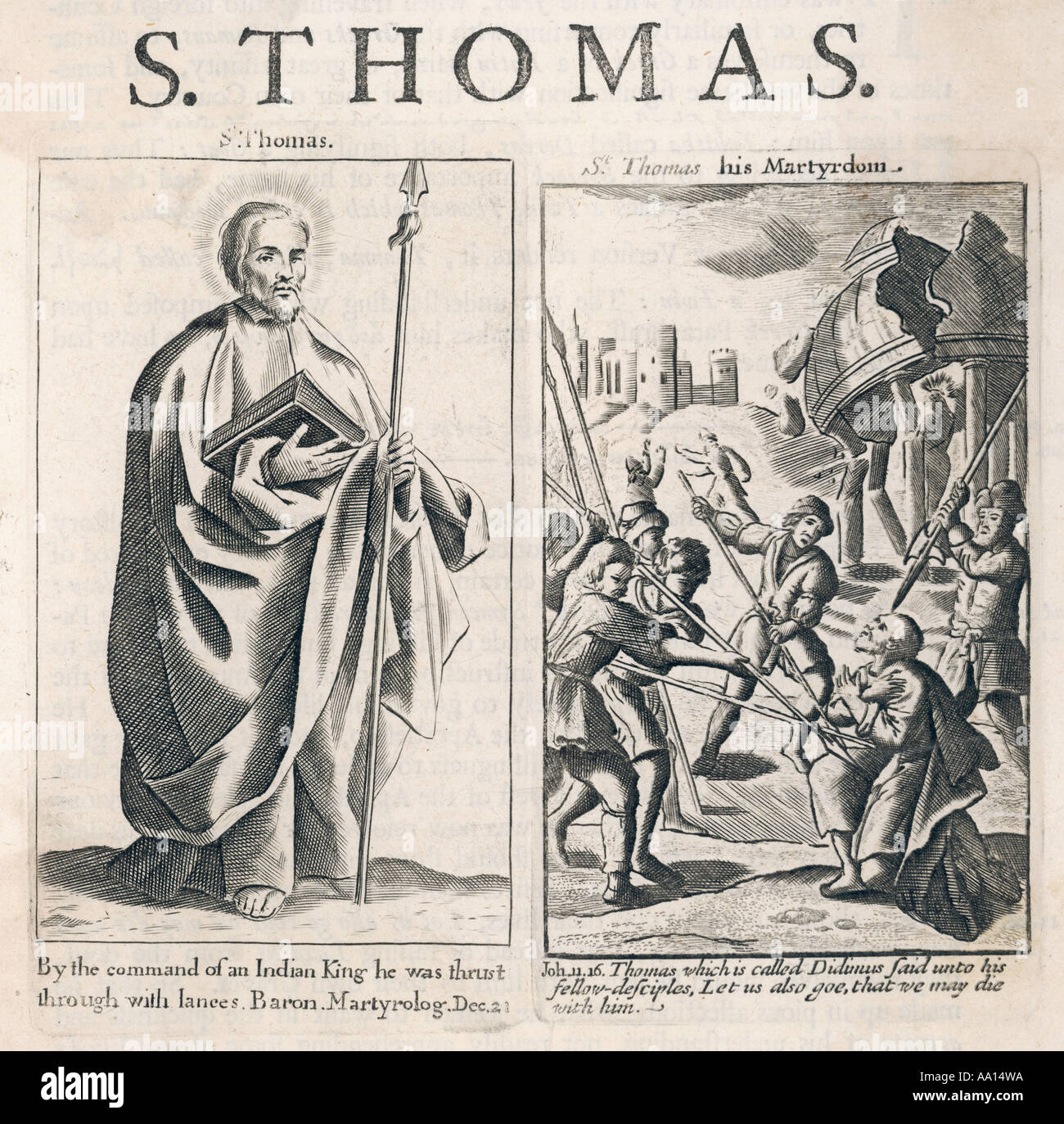 Thomas The Apostle Stock Photo - Alamy