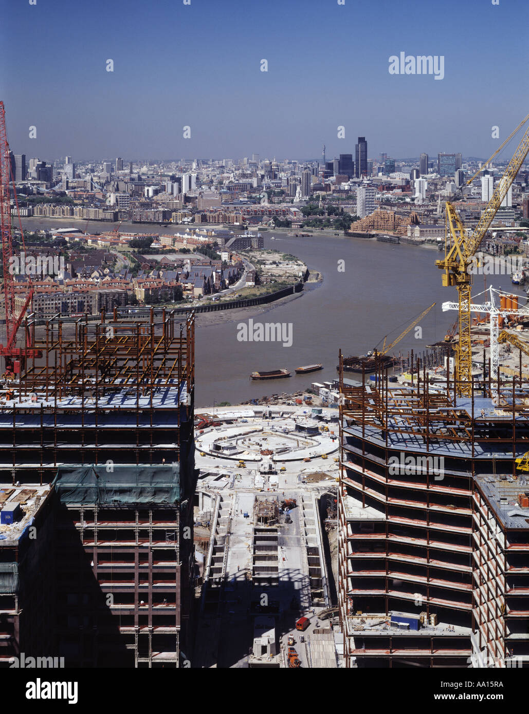 CANARY WHARF CONSTRUCTION Stock Photo - Alamy