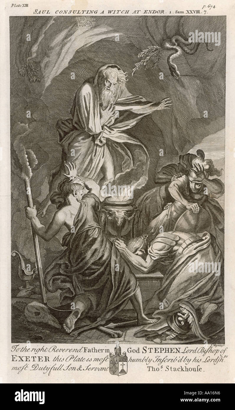 Saul Witch Of Endor Stock Photo - Alamy