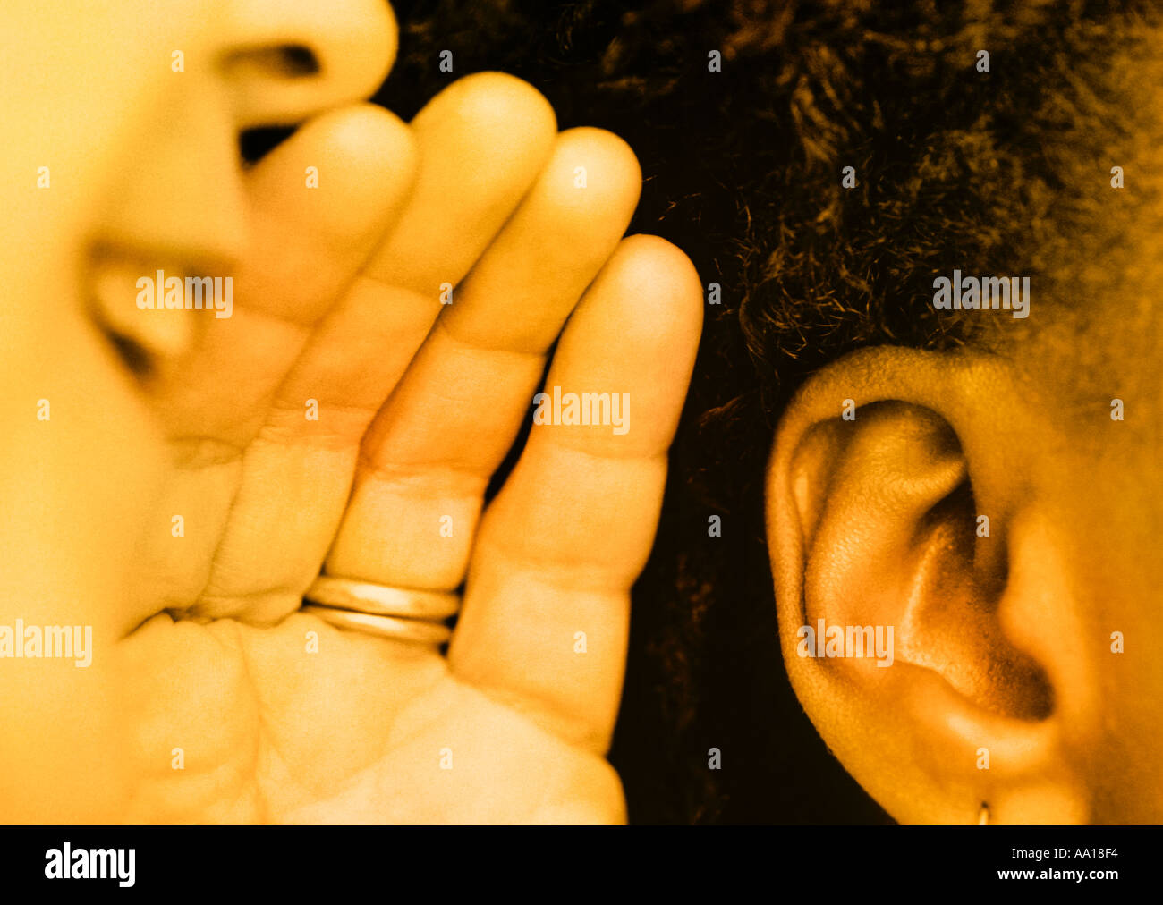 Whisper Ear High Resolution Stock Photography and Images - Alamy