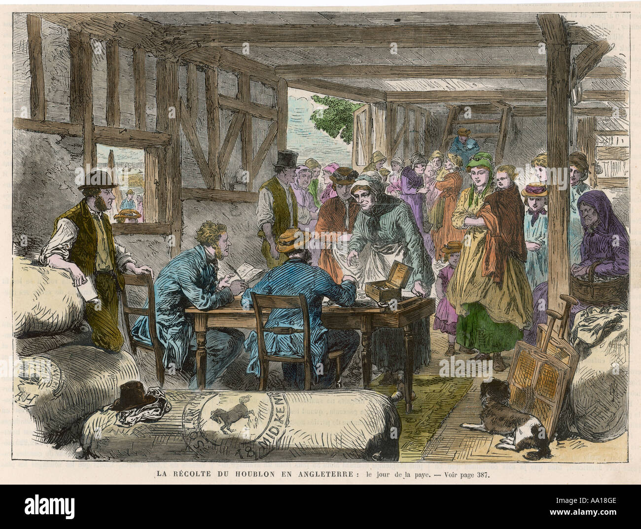 Hop pickers hi-res stock photography and images - Alamy