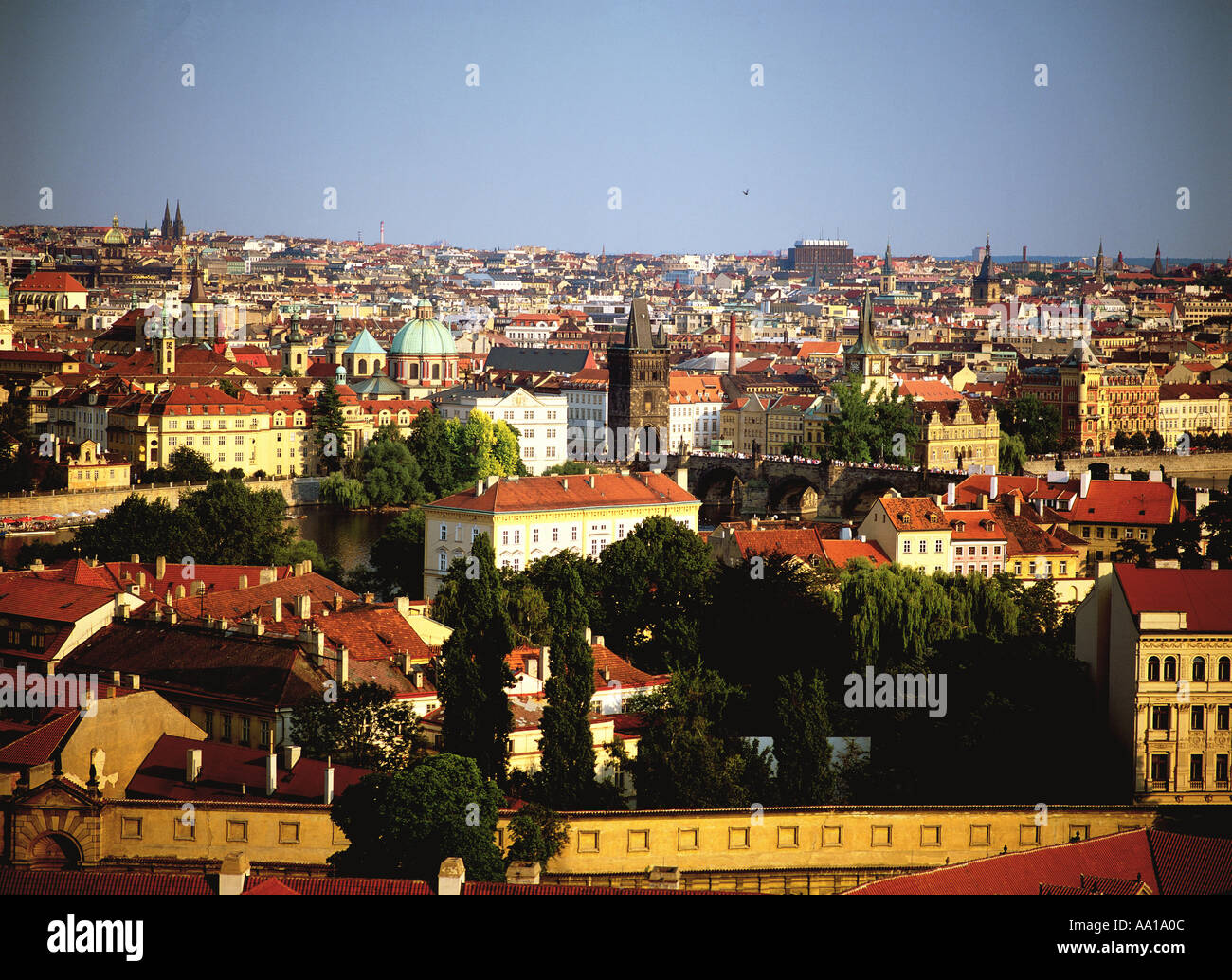 Czechoslovakia Praha Overall view Stock Photo - Alamy