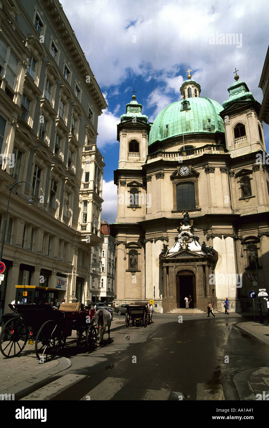 Austria Vienna St Peter Church Stock Photo - Alamy
