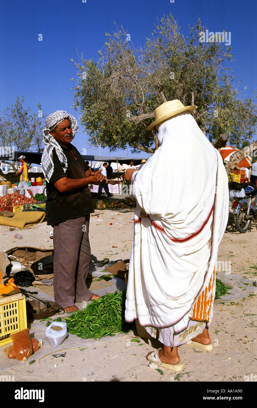 Tunisia Djerba Midoun Market Stock Photo - Alamy