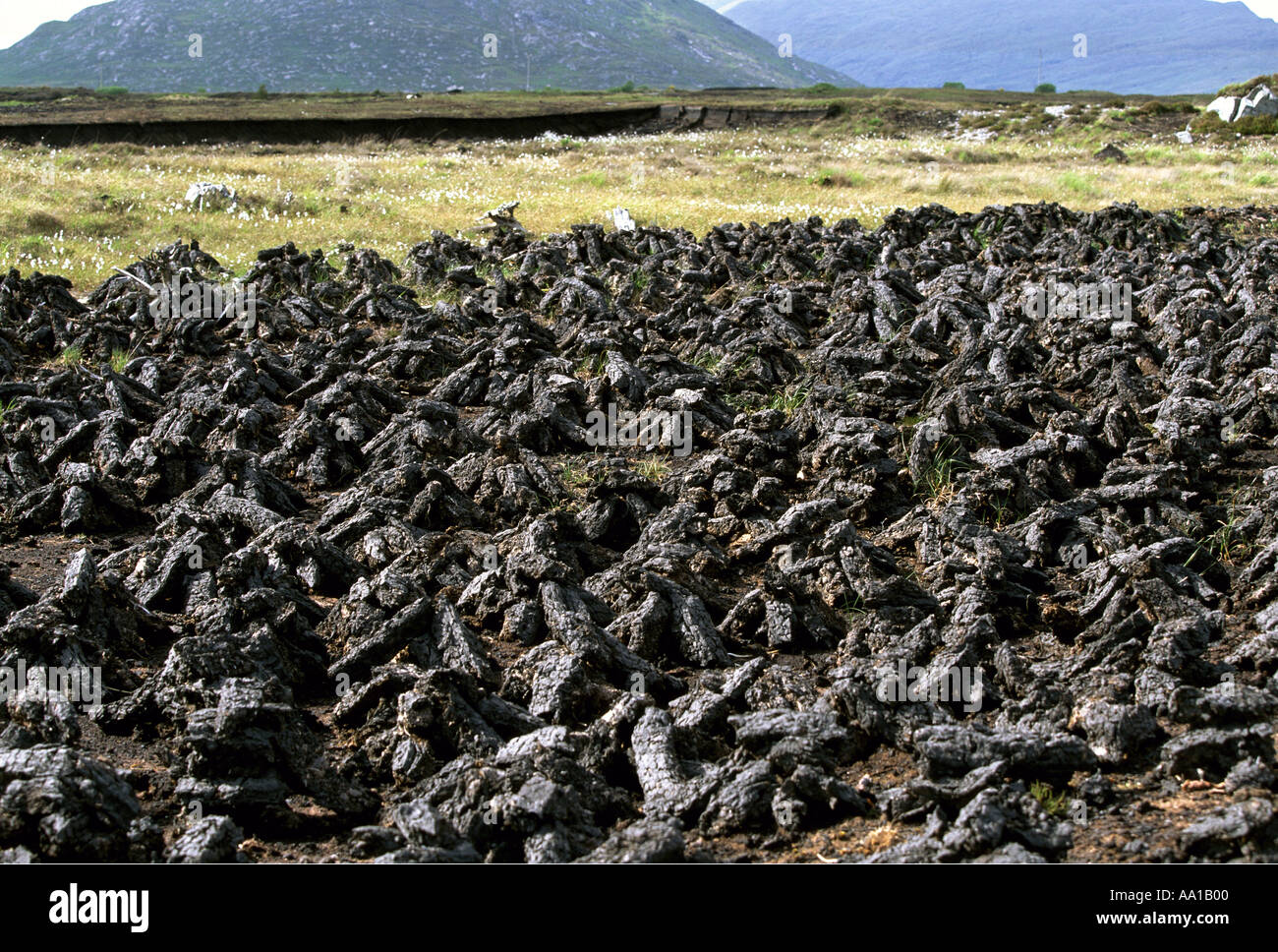 Ireland Peat and Peat Bog Stock Photo - Alamy