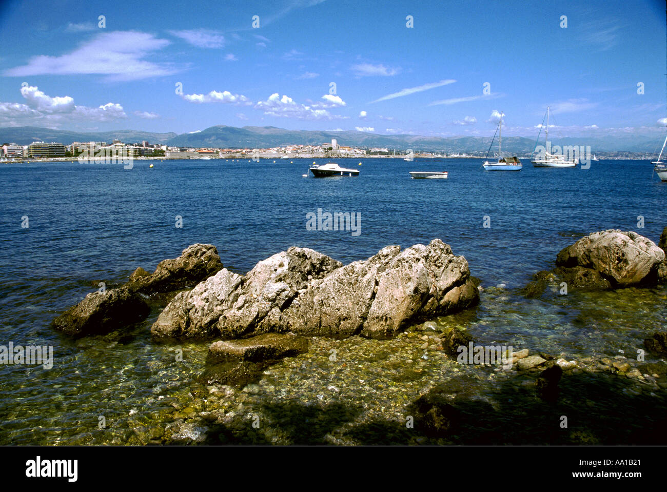 French Riviera Antibes Stock Photo - Alamy